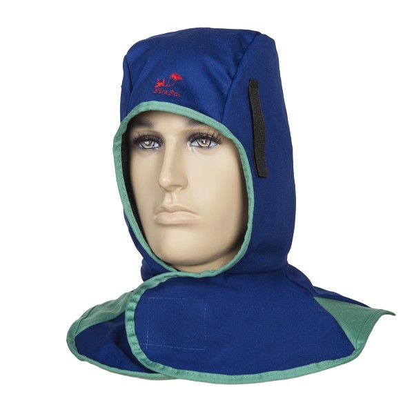 Weldas Fire Fox™ flame retardant welding hood XL, blue - MigAnglia ...