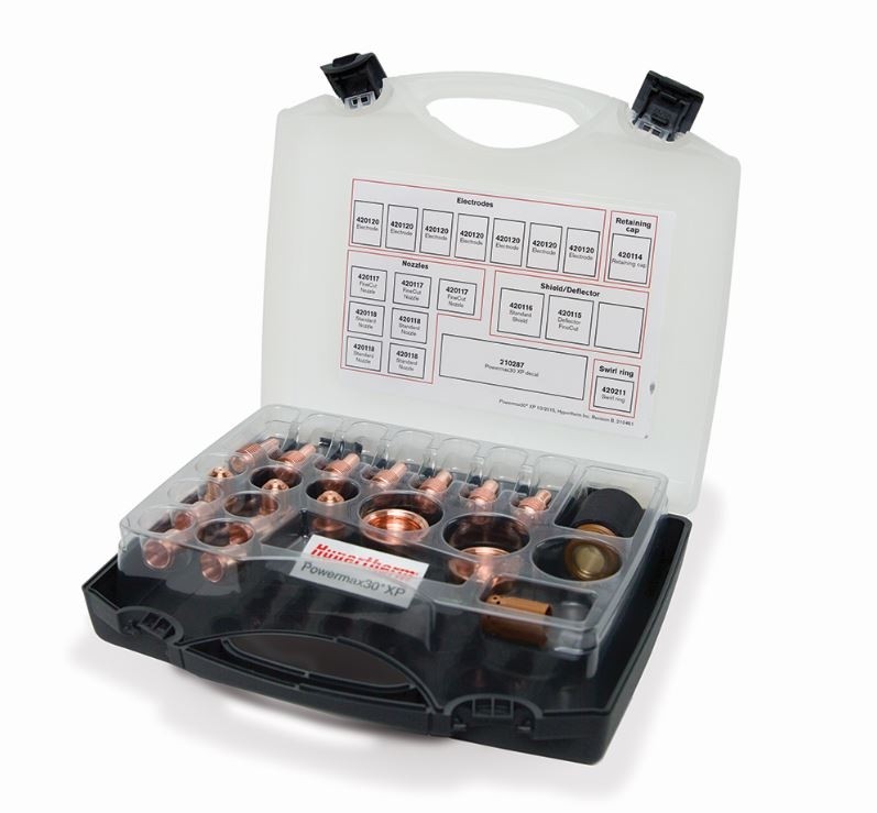 Hypertherm Powermax 30 XP Plasma Cutter Torch Consumable Spares Kit ...
